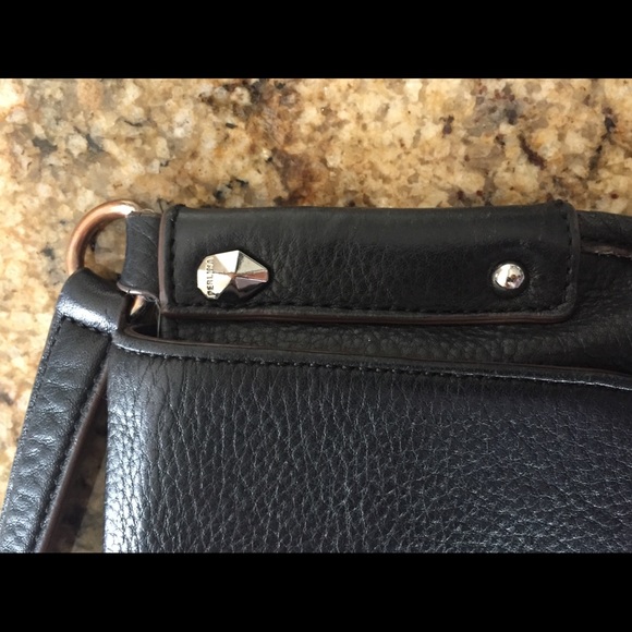 Perlina | Bags | Perlina Crossbody Black Leather Purse | Poshmark